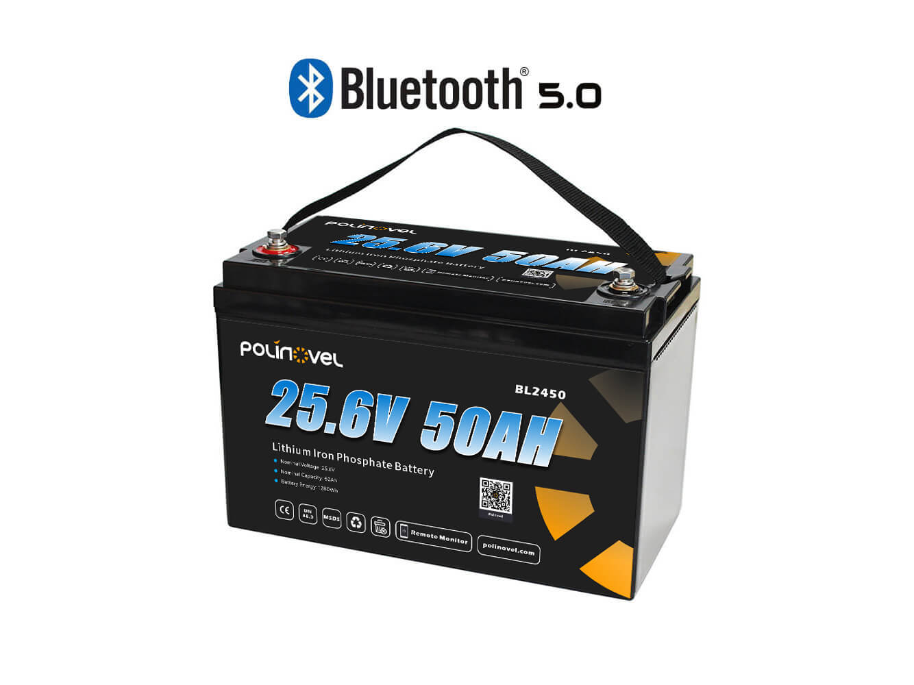 24V 50Ah Lithium Bluetooth Battery BL2450 – Polinovel