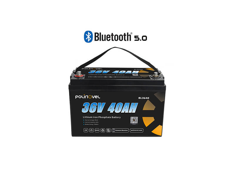 36V 40Ah Lithium Bluetooth Battery BL3640 - Polinovel
