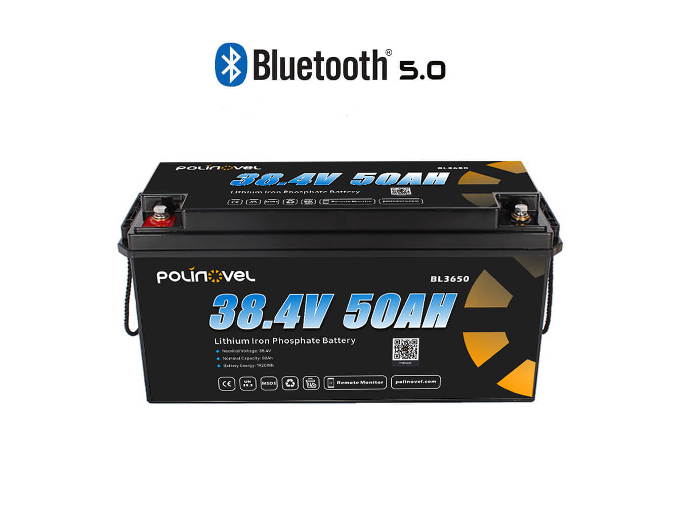 36V 50Ah LiFePO4 Bluetooth Battery BL3650 – Polinovel