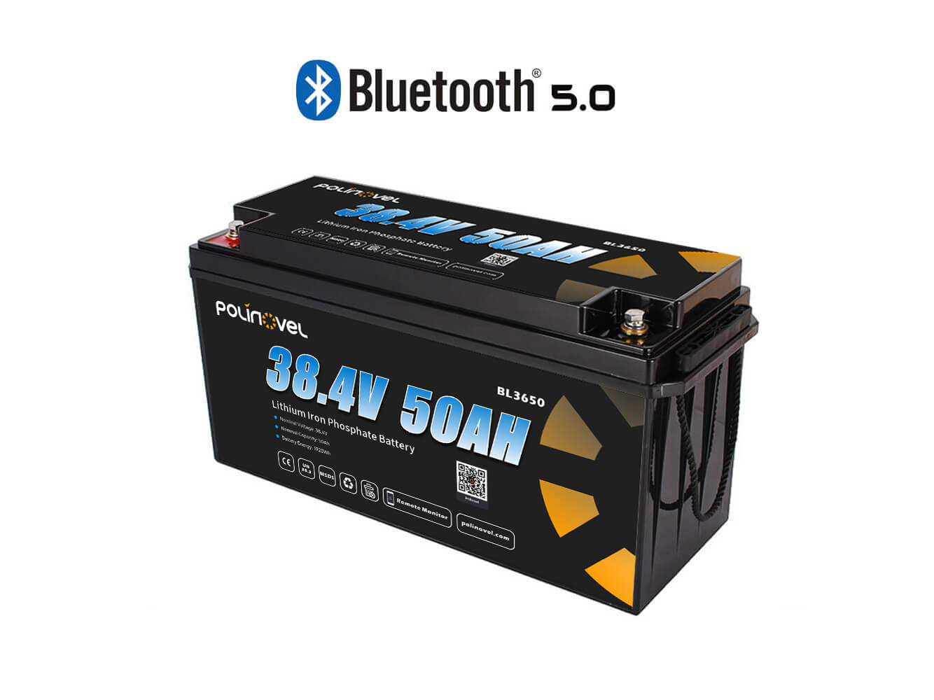 36V 50Ah LiFePO4 Bluetooth Battery BL3650 – Polinovel